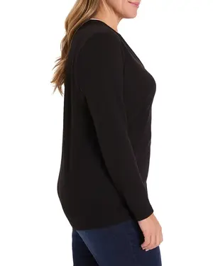 NIC+ZOE Double Layer Split Neck Tee