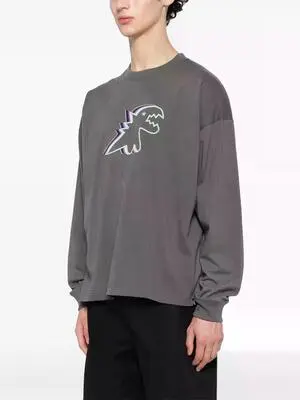 AGNES B. Dino-embroidered T-shirt