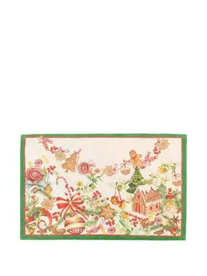 TESSITURA TOSCANA TELERIE Marzapepe Gingerbread-floral Rugs - Neutrals