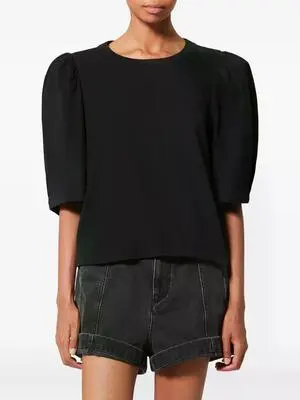 Isabel Marant Étoile Maeliss Tee Puff-sleeve T-shirt - Black