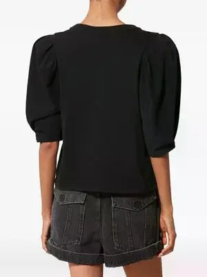 Isabel Marant Étoile Maeliss Tee Puff-sleeve T-shirt - Black
