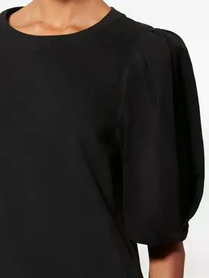 Isabel Marant Étoile Maeliss Tee Puff-sleeve T-shirt - Black