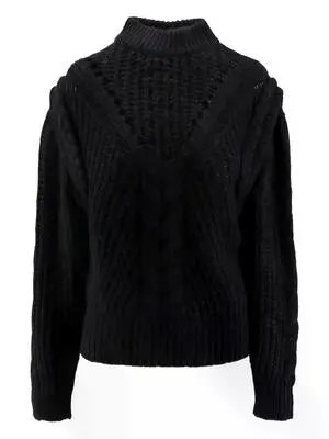 BOSS Cable-knit Openwork Sweater