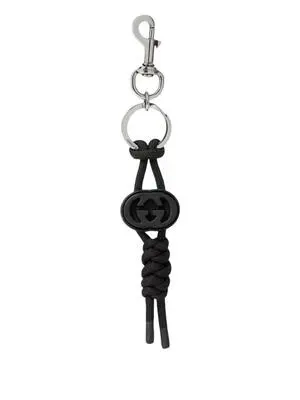 Gucci Interlocking G Keyring - Black