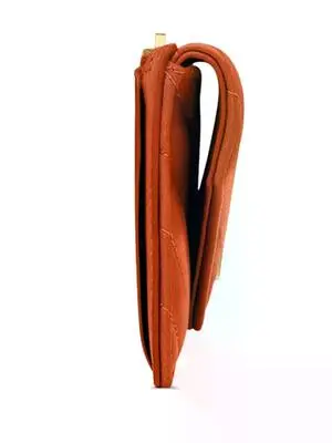 Saint Laurent Chevron Logo Wallet - Orange