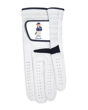 Polo Ralph Lauren Rlx Leather Golf Glove - White (right)