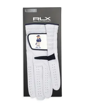 Polo Ralph Lauren Rlx Leather Golf Glove - White (right)