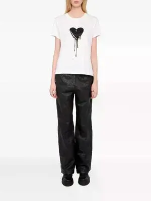 Zadig&Voltaire Embellished Heart T-shirt - White