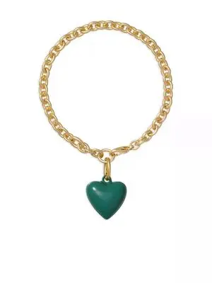 ROXANNE ASSOULIN Mini Puffy Heart-charm Bracelet - Gold