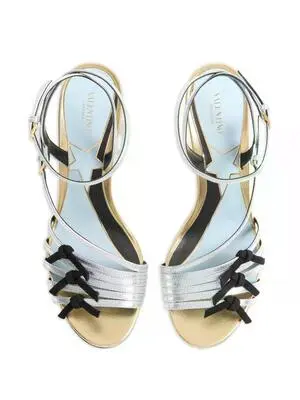 Valentino Garavani Nodine Sandals 100mm - Silver