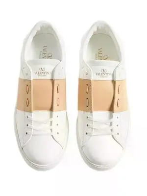 Valentino Garavani Studded Leather Sneakers - White