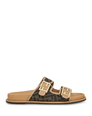 Fendi Feel Ff Fabric Slides
