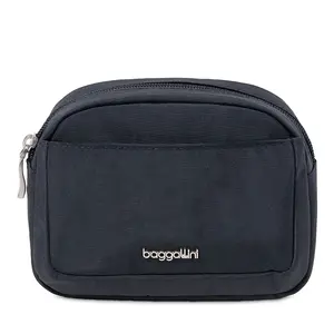 BAGGALLINI The Jet Set Edit Small Pocket Cosmetic Pouch French Navy Twill