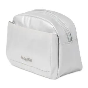 BAGGALLINI The Jet Set Edit Small Pocket Cosmetic Pouch - Silver Metallic