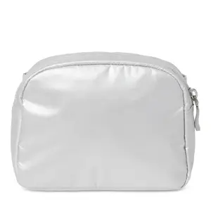 BAGGALLINI The Jet Set Edit Small Pocket Cosmetic Pouch - Silver Metallic