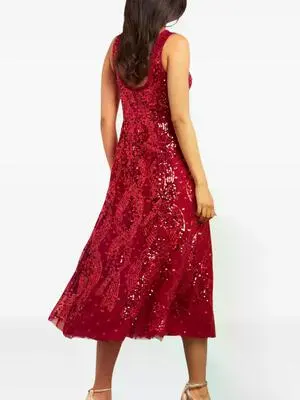 NEEDLE & THREAD Sequin-embellished Midi Dress