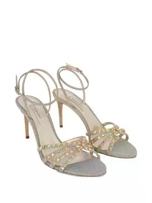 Casadei 80 Divine Studded Sandals