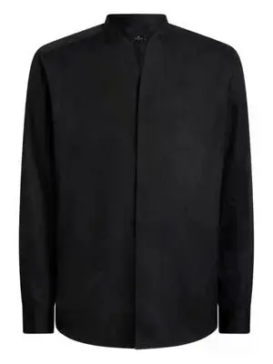 Etro Paisley Cotton Jacquard Shirt - Black