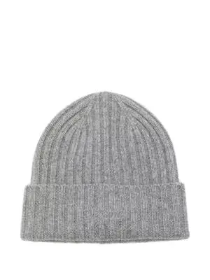 MC2 SAINT BARTH Wengen Cashmere Ribbed Hat Grey