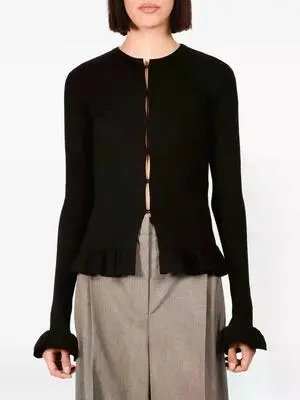 IOANA CIOLACU Daffodil Peplum Cardigan