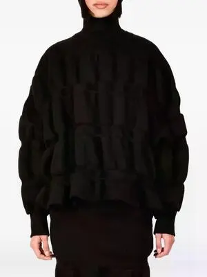 IOANA CIOLACU Ruffled Mock-neck Sweatshirt