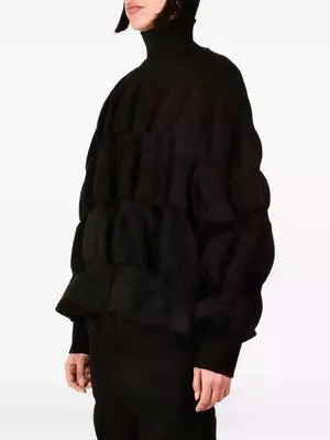IOANA CIOLACU Ruffled Mock-neck Sweatshirt