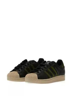 Adidas Superstar Ii Lace-up Sneakers - Black