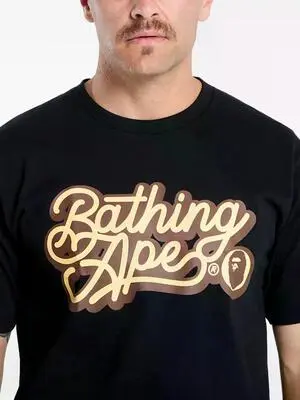 A BATHING APE Script Logo Tee