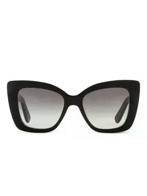 FERRAGAMO Gancini Butterfly Sunglasses - Black