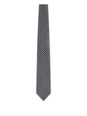 TOM FORD Patterned Jacquard Neck Tie - Grey