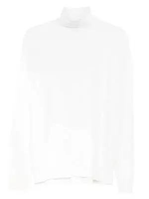CENERE GB Roll-neck Sweater - White