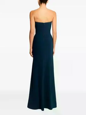 Jenny Packham Lust Strapless Maxi Dress - Blue