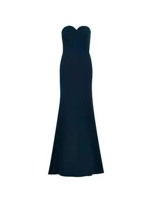 Jenny Packham Lust Strapless Maxi Dress Blue