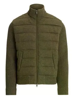 Ralph Lauren Quilted Ribbed-knit Jacket - Green