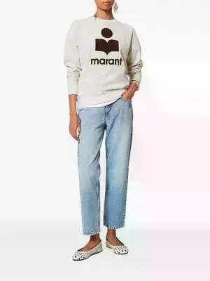 MARANT ETOILE Millyny Logo-print Sweatshirt - Neutrals