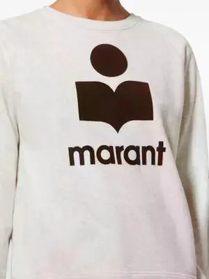 MARANT ETOILE Millyny Logo-print Sweatshirt - Neutrals