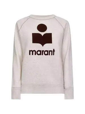 MARANT ETOILE Millyny Logo-print Sweatshirt - Neutrals