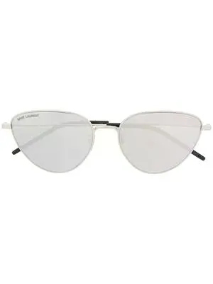 Saint Laurent Cat-eye Frame Sunglasses - Silver
