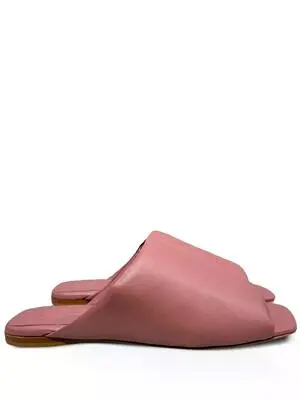 LA ROSE Nappa Leather Flat Sandals