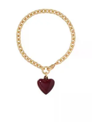 ROXANNE ASSOULIN Mini Puffy Heart-charm Bracelet - Gold