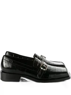 Balenciaga Square-toe Loafers - Black