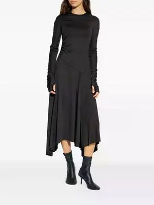 Victoria Beckham Asymmetric-hem Midi Dress