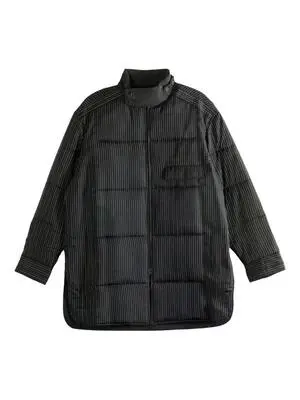Yohji Yamamoto Pinstripe Padded Coat