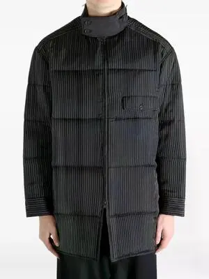 Yohji Yamamoto Pinstripe Padded Coat