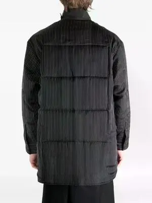 Yohji Yamamoto Pinstripe Padded Coat