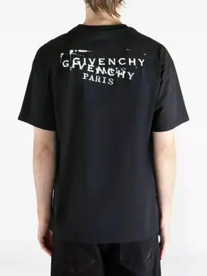 Givenchy Front Stamp-style Graphic Print T-shirt - Black