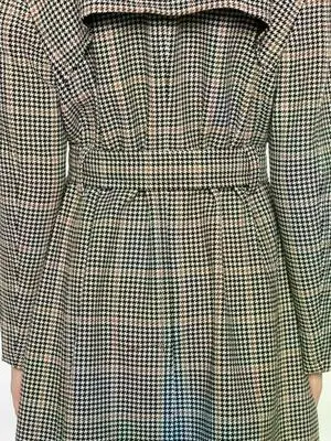 Tagliatore Double-breasted Houndstooth Trench Coat