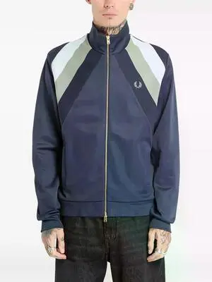 Fred Perry Striped Zipped Sweatshirt