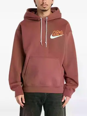 Nike Solo Swoosh Fleece Hoodie - Brown