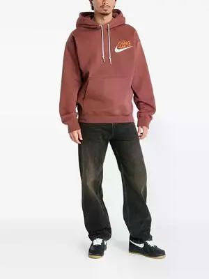 Nike Solo Swoosh Fleece Hoodie - Brown